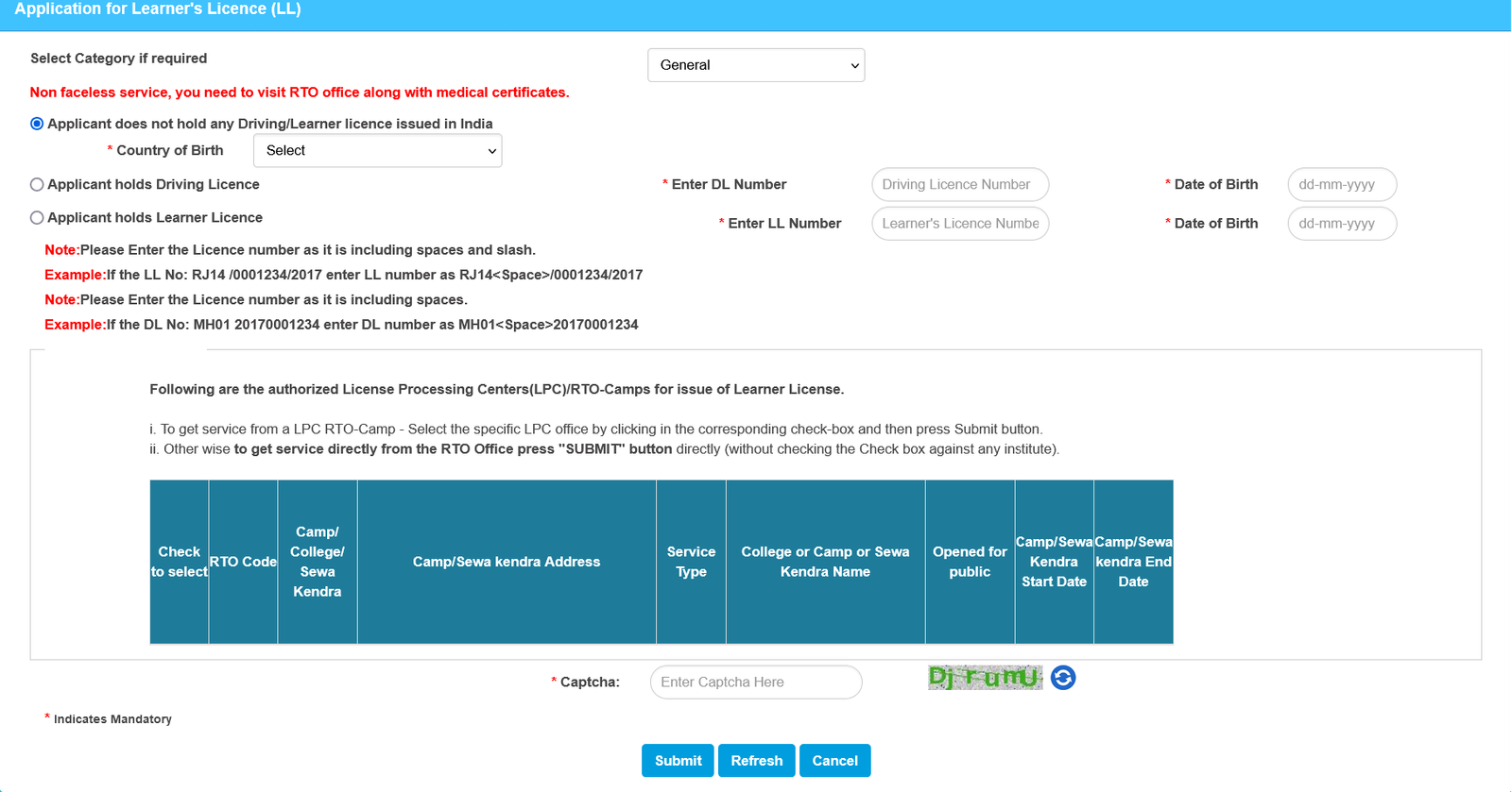 Parivahan Sarathi - Parivahan Sewa | Driving Licence